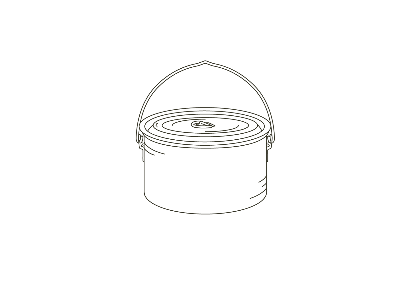 Camping Billy Pot | 1950ml Titanium Billy Can | Alton