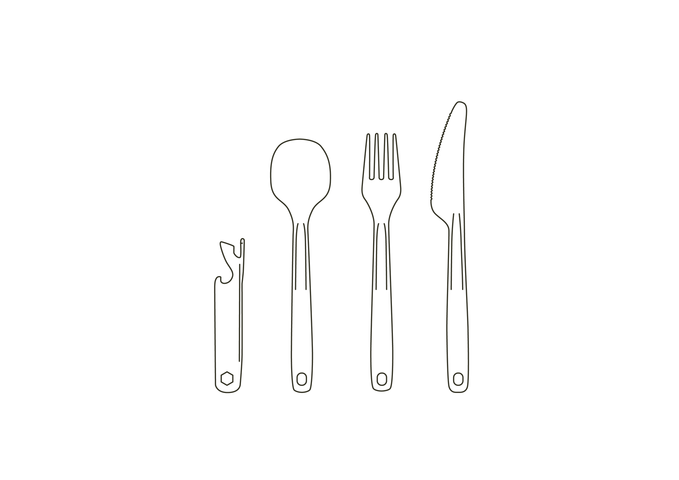 Ultralight Titanium Cutlery | Alton