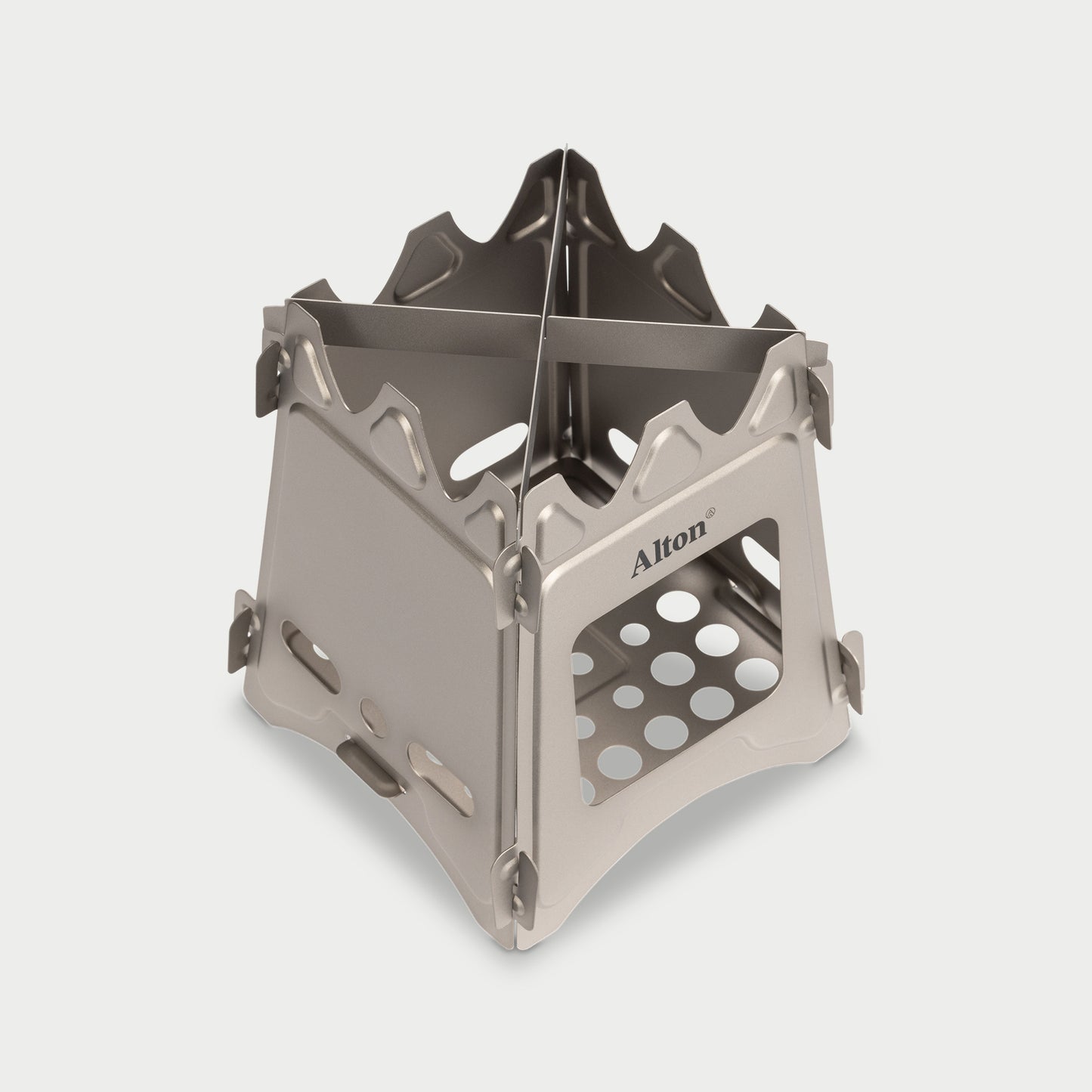 Hiking Stove | Titanium Flatpack Twig Stove | Alton